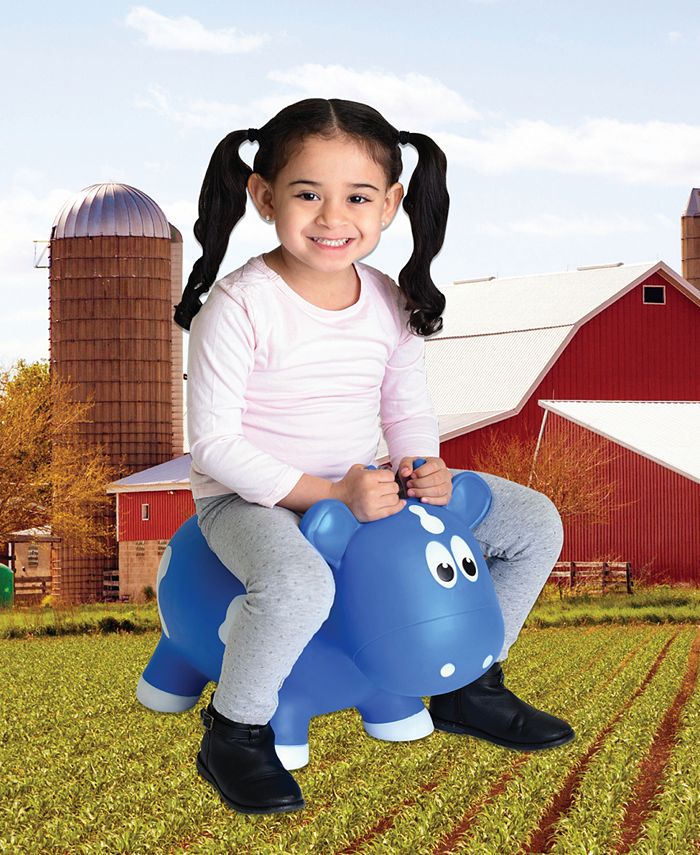 Farm Hoppers Cow Ride-On Toddler Inflatable Bounce Toy - Macy's
