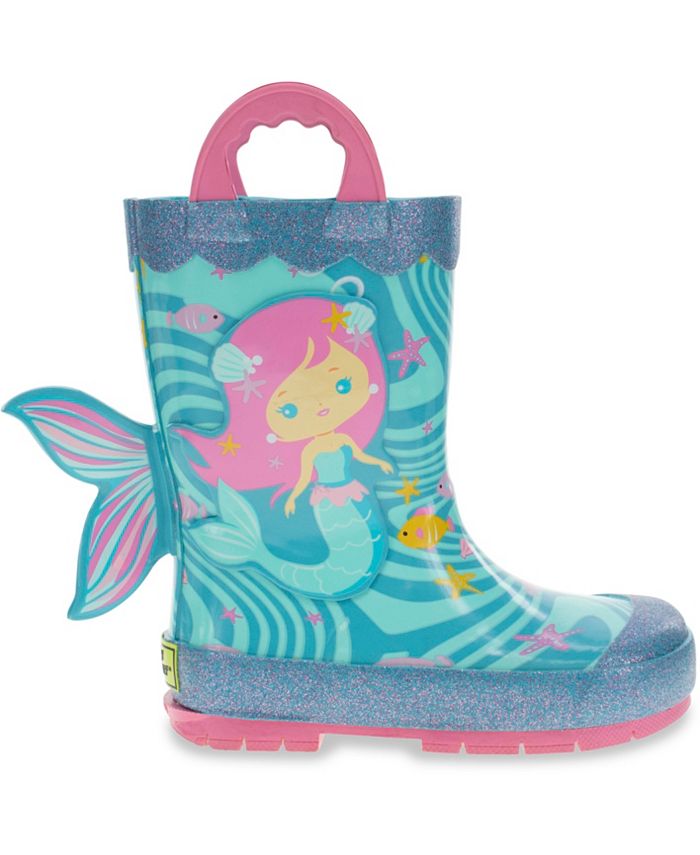 Western Chief Toddler, Little Girl's and Big Girl's Molly Mermaid Rain ...