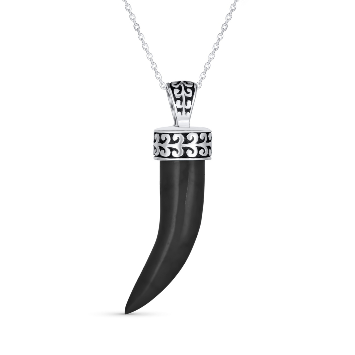 Click here for Bling Jewelry Tooth Amulet Onyx Howlite Turquoise... prices