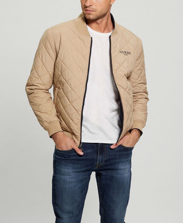 GUESS Men's Reversible Bomber Jacket - Macy's