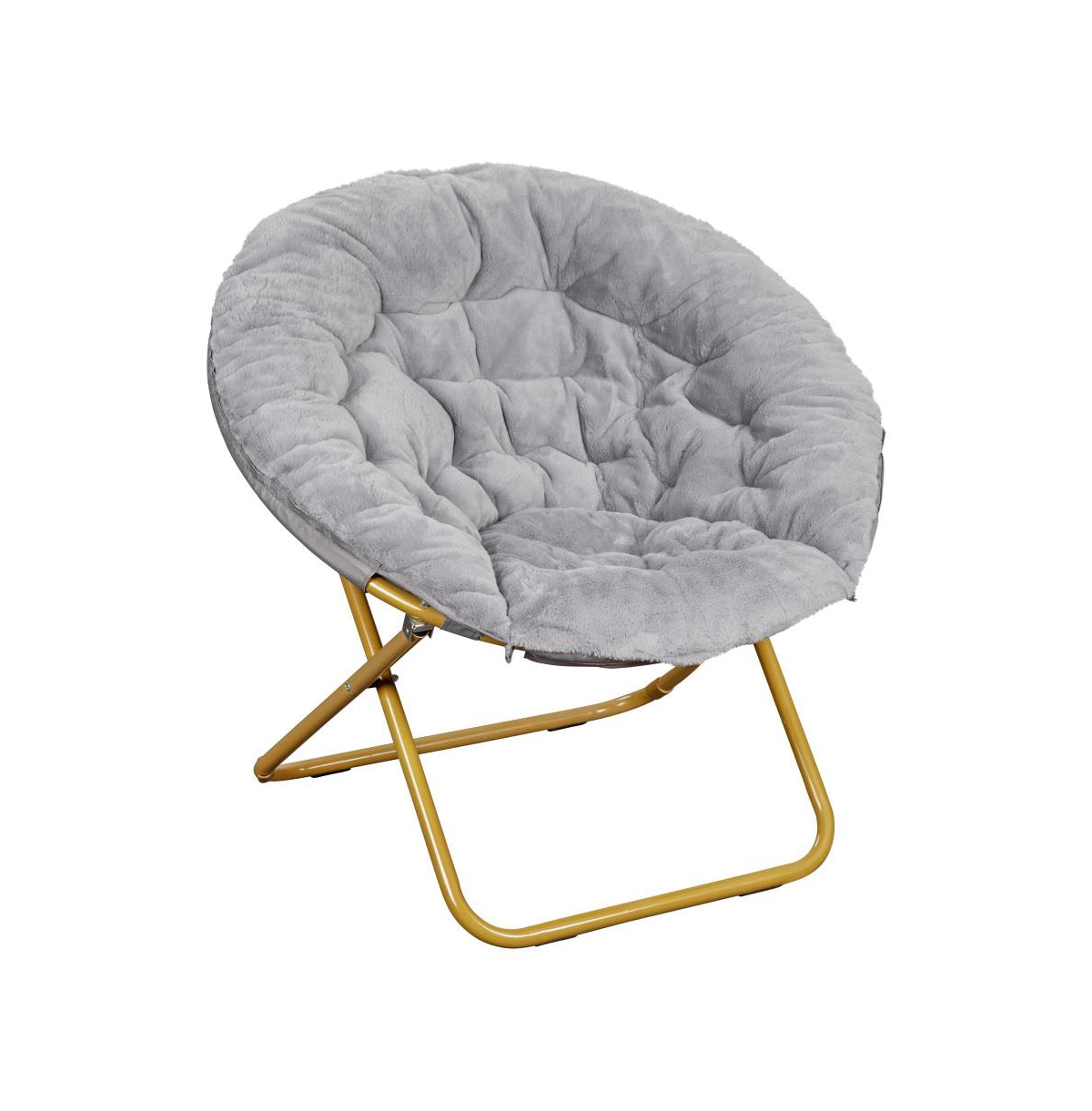 Click here for Ersa Oversize Folding Saucer Chair With Cozy Faux... prices