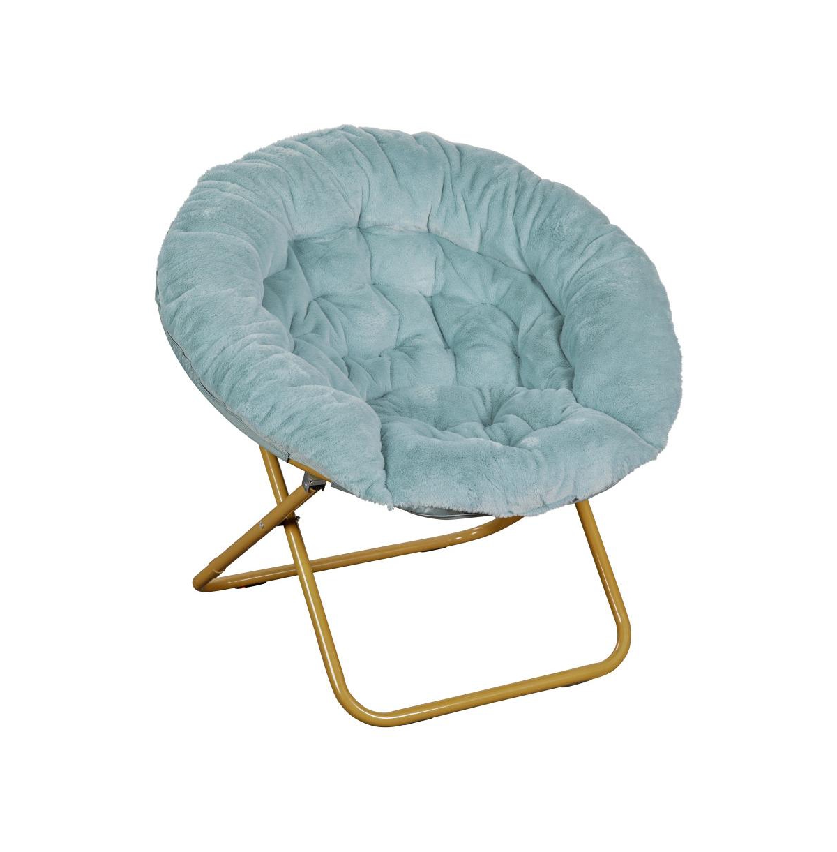 Click here for Ersa Oversize Folding Saucer Chair With Cozy Faux... prices