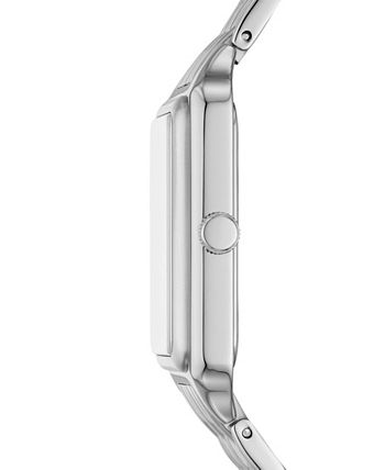 Fossil Women's Raquel Three-Hand Date Silver-Tone Stainless Steel Watch ...