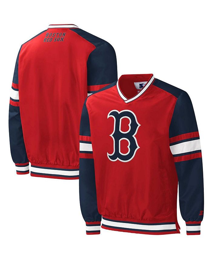Starter Men's Red Boston Red Sox Yardline Pullover Windbreaker - Macy's