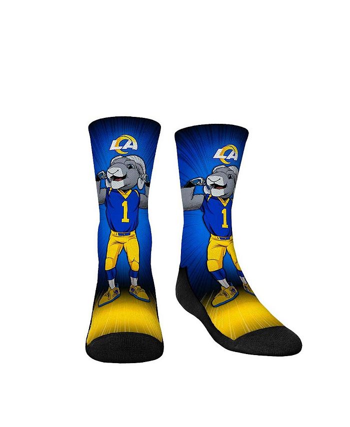 Rock 'Em Youth Boys and Girls Socks Los Angeles Rams Mascot Pump Up ...