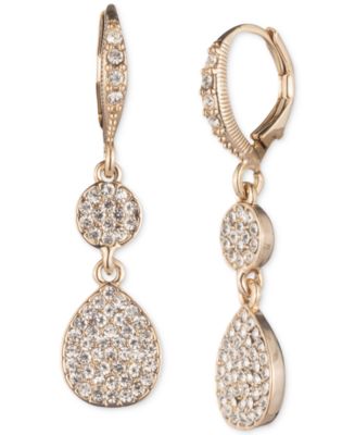 Givenchy Crystal Pavé Pear Drop Earrings - Macy's