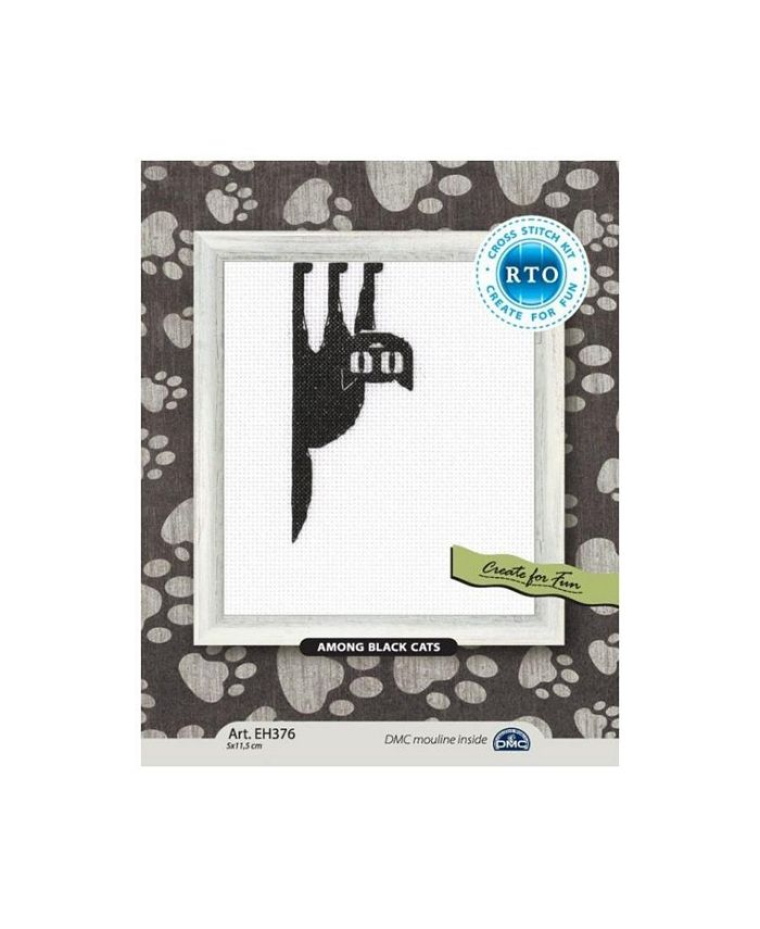 RTO Cross-stitch Kit "Among black cats" EH376 - Macy's