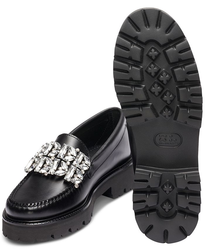 GH Bass G.H.BASS Women's Whitney Crystal Lug Weejuns® Loafer Flats - Macy's