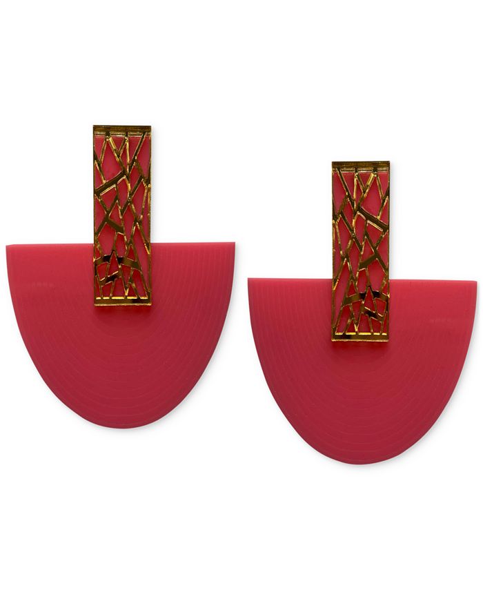 Swanky Designs Zahara Geo Curve Drop Earrings - Macy's