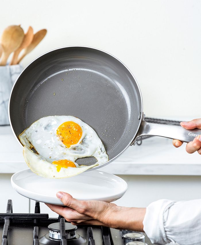 GreenPan Chatham Hard Anodized Ceramic Nonstick 2 Piece Frying Pan Set ...