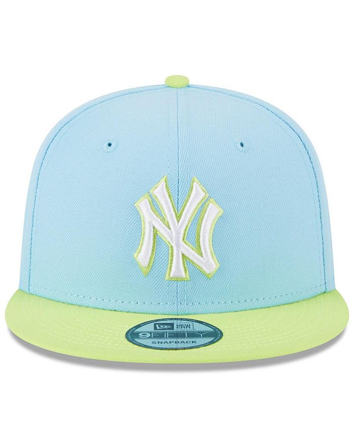 New Era Men's Light Blue, Neon Green New York Yankees Spring Basic Two ...