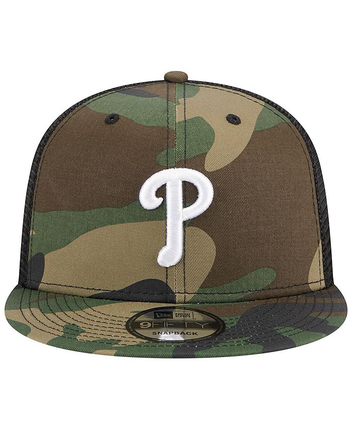 New Era Men's Camo Philadelphia Phillies Woodland Camo Trucker 9FIFTY ...