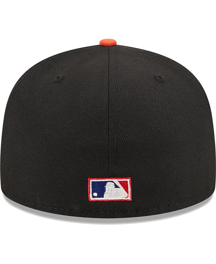New Era Men's Black San Francisco Giants Retro Jersey Script 59FIFTY ...