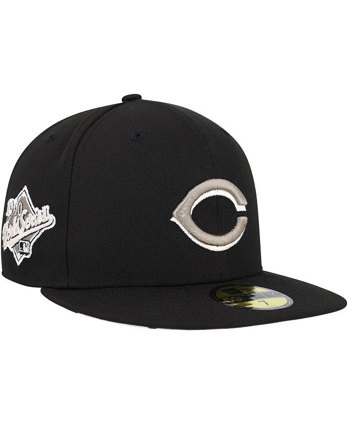 New Era Men's Black Cincinnati Reds Chrome Camo Undervisor 59FIFTY ...