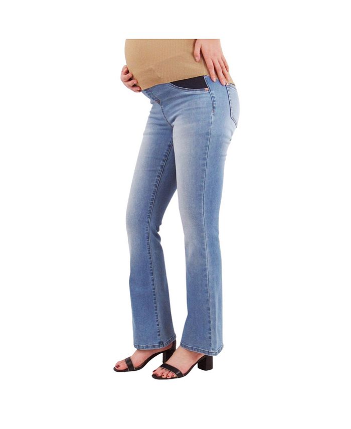 Indigo Poppy Light Maternity Boot cut Jeans - Macy's