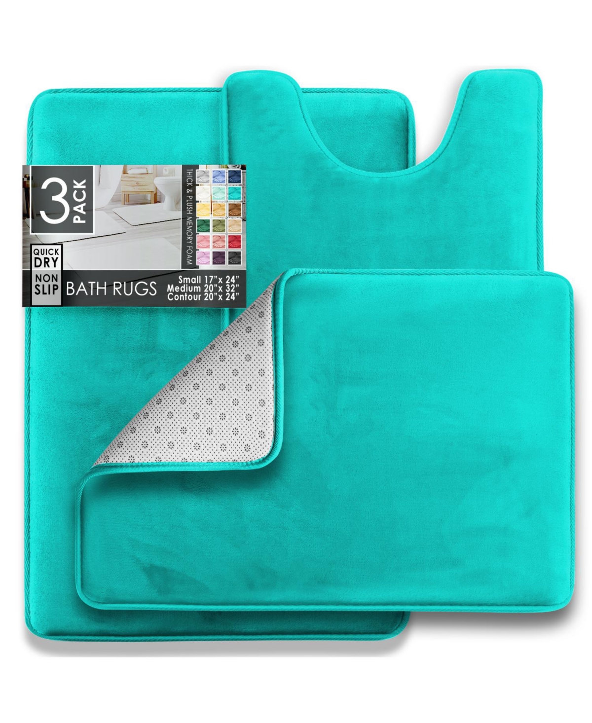 Click here for Clara Clark 3 Piece Ultra Soft Non-Slip Plush Memo... prices
