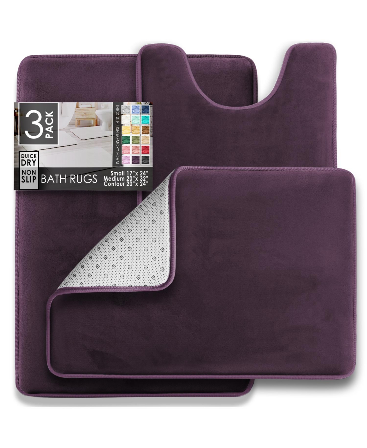 Click here for Clara Clark 3 Piece Ultra Soft Non-Slip Plush Memo... prices