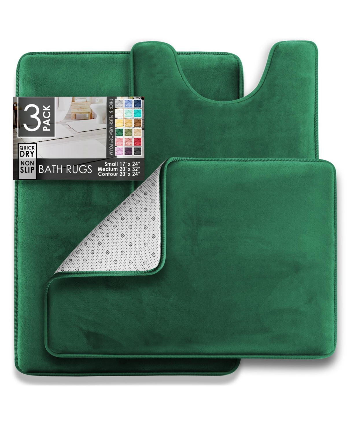 Click here for Clara Clark 3 Piece Ultra Soft Non-Slip Plush Memo... prices