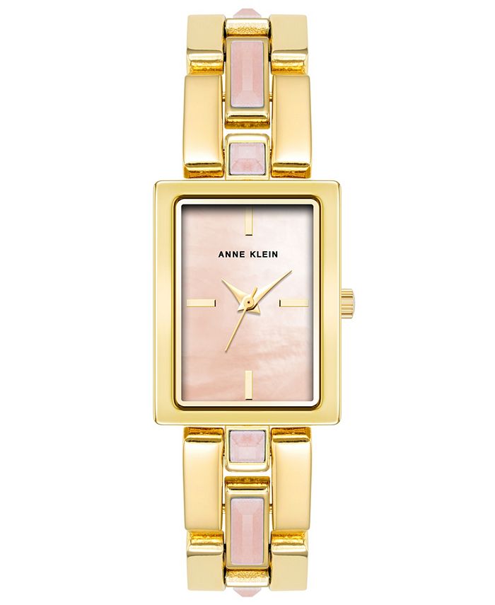 Anne Klein Women's Quartz Gold-Tone Alloy Watch, 28mm x 21mm - Macy's