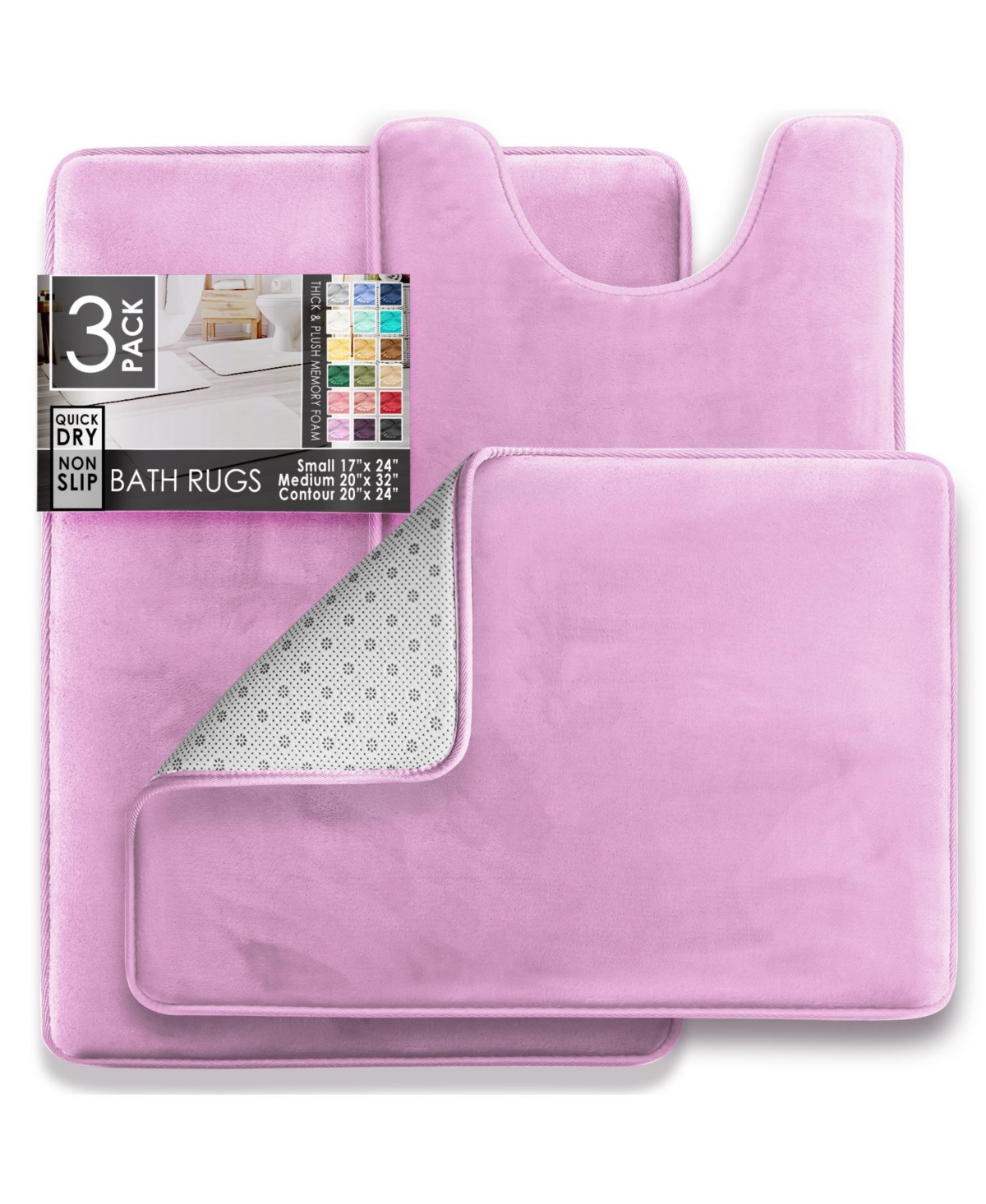 Click here for Clara Clark 3 Piece Ultra Soft Non-Slip Plush Memo... prices