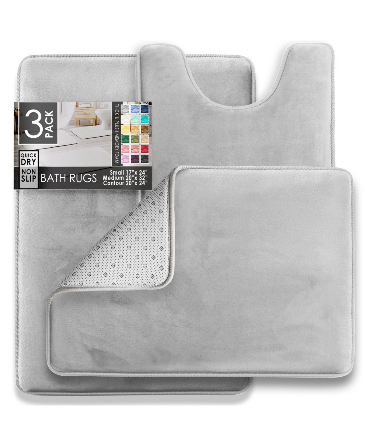 Click here for Clara Clark 3 Piece Ultra Soft Non-Slip Plush Memo... prices