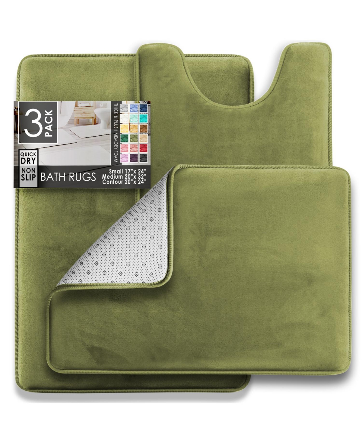 Click here for Clara Clark 3 Piece Ultra Soft Non-Slip Plush Memo... prices