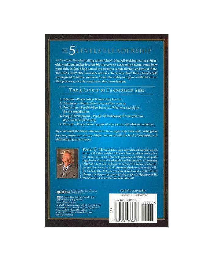 Barnes & Noble The 5 Levels of Leadership- Proven Steps to Maximize Your Potential by John C ...