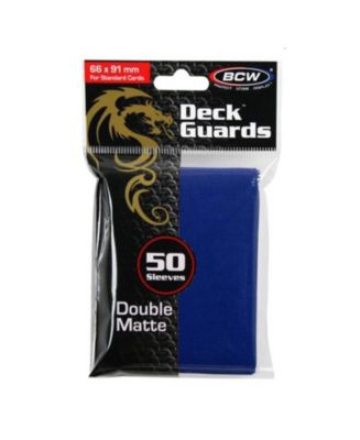 BCW Deck Guards Double Matte Blue Sleeves 50 Count - Macy's