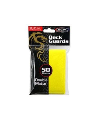BCW Deck Guards Double Matte Yellow Card Sleeves 50 Count - Macy's
