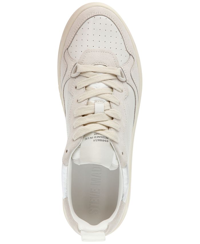 Steve Madden Women's Everlie Platform Lace-Up Court Sneakers - Macy's