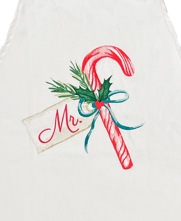 Lenox Mr. & Mrs. 2 Piece Candy Cane Apron Set - Macy's