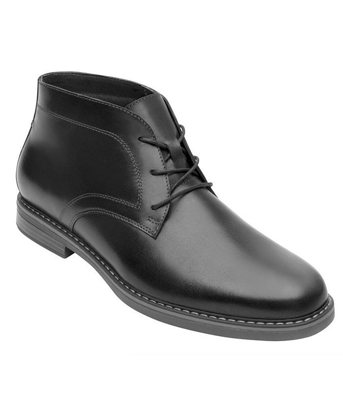 Flexi Men's Men s Black Leather Lace-Up Boots - Macy's