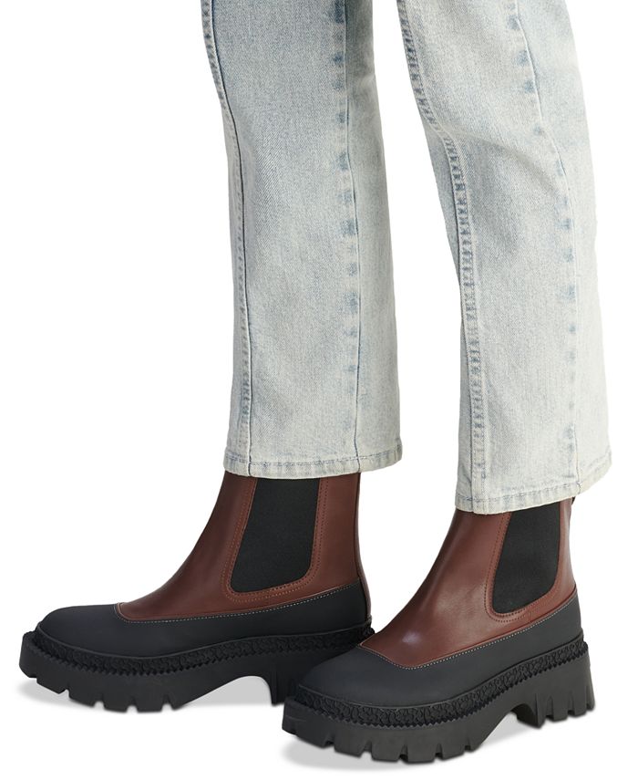 COACH Women's Jalya Lug-Sole Pull-On Chelsea Boots - Macy's