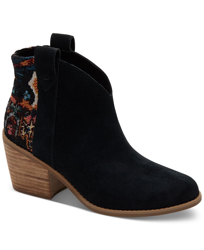 TOMS Women's Constance Pull On Western Booties - Macy's