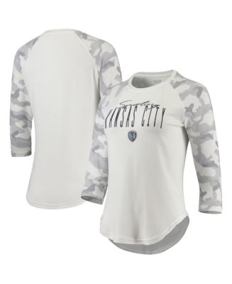 Women's Concepts Sport Cream, Gray Sporting Kansas City Composite 3/4 ...