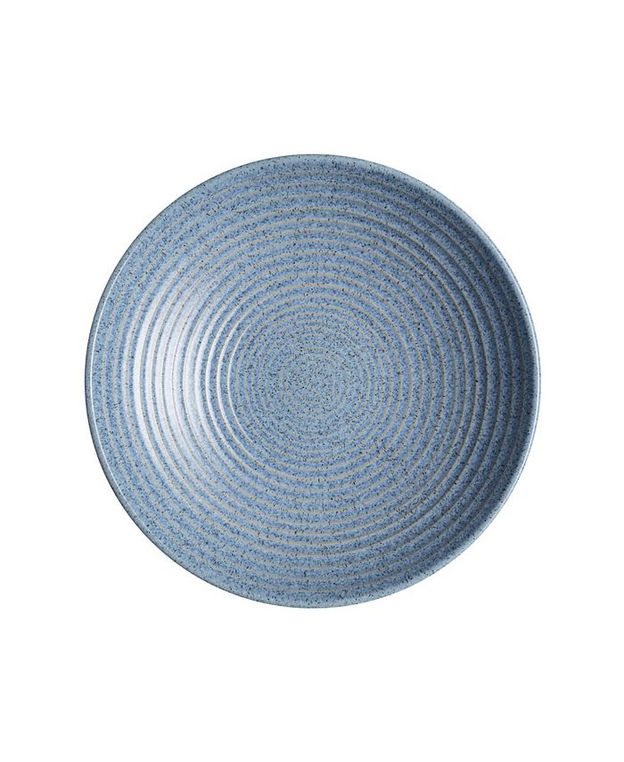 Denby Studio Blue Flint Medium Ridged Bowl - Macy's