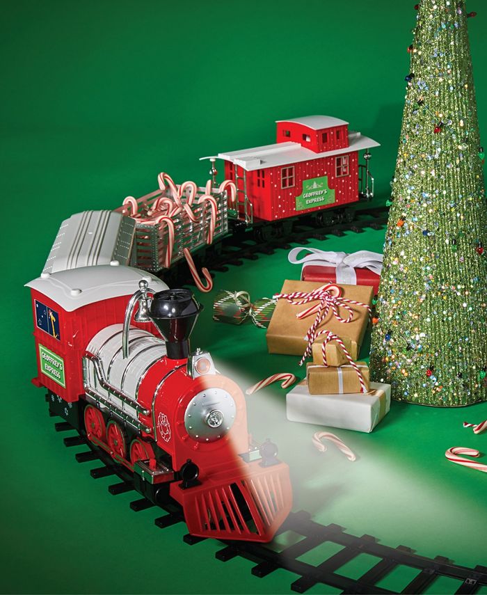 Geoffrey's Toy Box 30 Pieces Express Motorized Holiday Train, Created ...