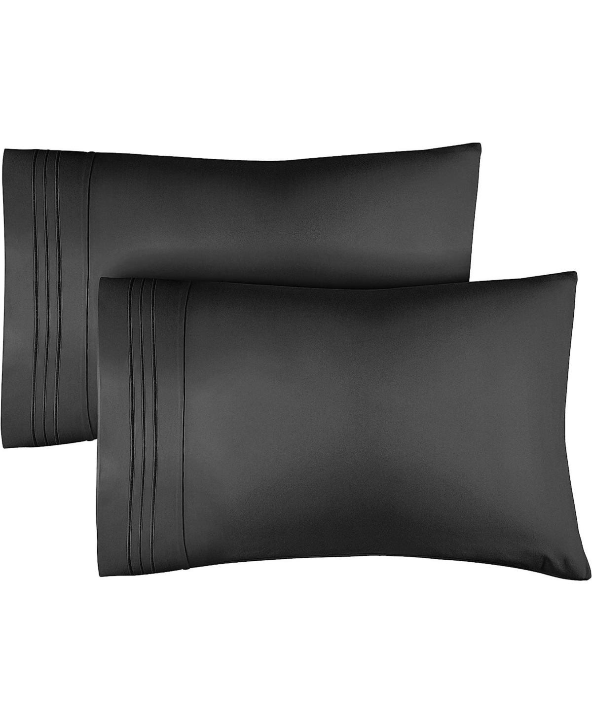 Click here for Soft Microfiber Pillowcase Set of 2 - King - Black prices