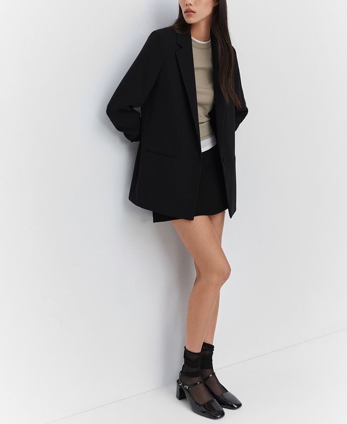 MANGO Women's Flowy Suit Blazer - Macy's
