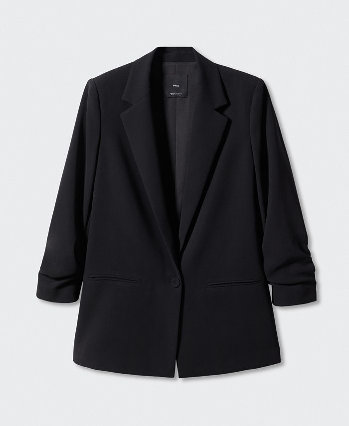 MANGO Women's Flowy Suit Blazer - Macy's