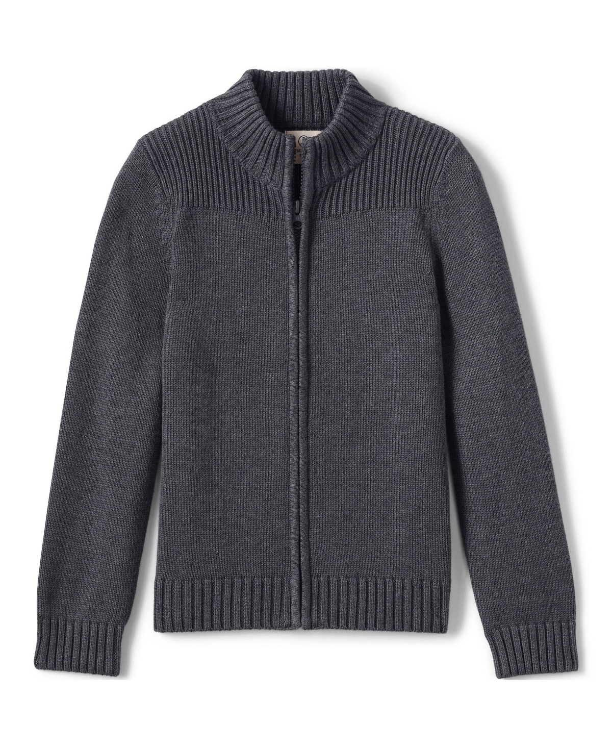 Click here for Lands End Boys School Uniform Cotton Modal Zip Fro... prices