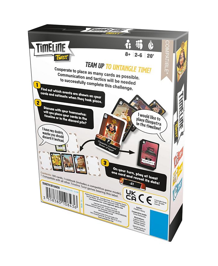 Asmodee North America, Inc. Zygomatic Timeline Twist Card Game - Macy's