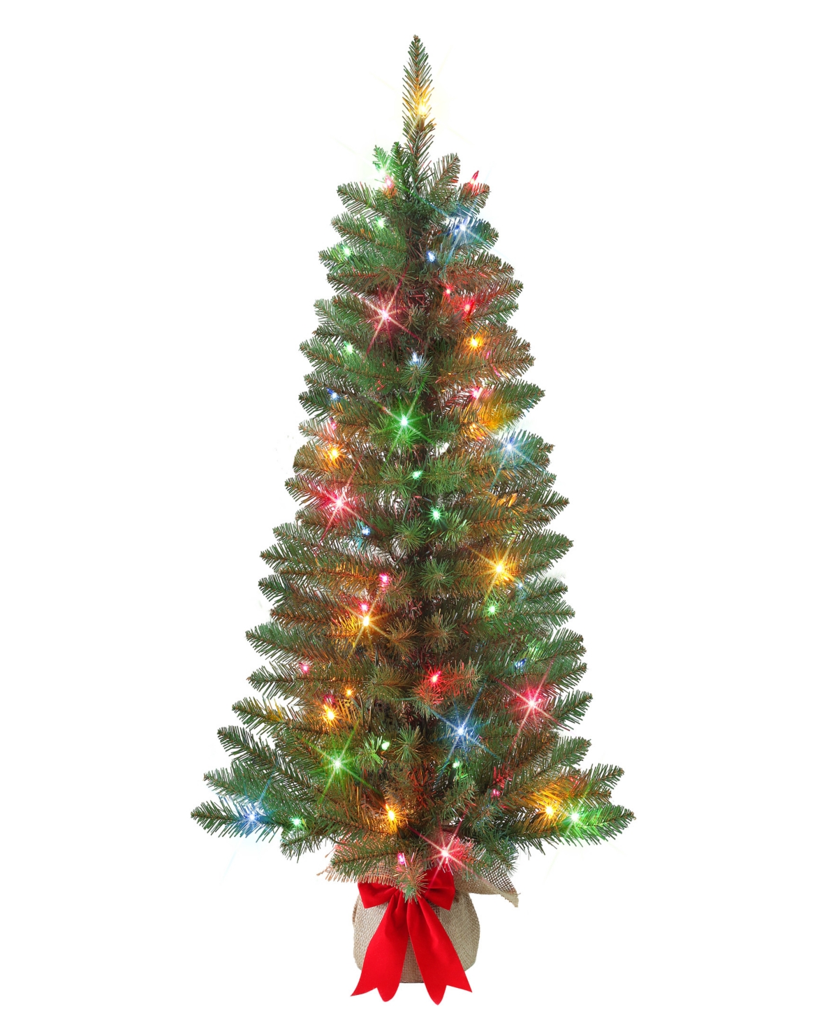Puleo 3' Pre-lit Artificial Fraser Fir Tree Multi Lights In Green ...