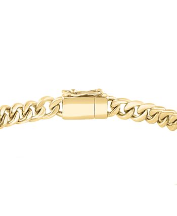 EFFY Collection EFFY® Men's Black Spinel Panzer Chain Bracelet (1-1/2 ...