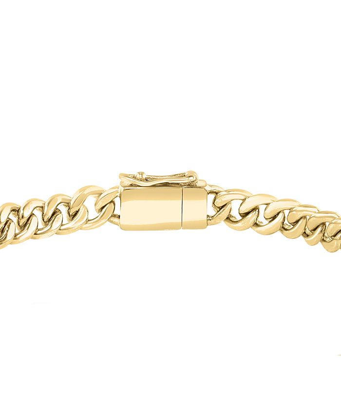 EFFY Collection EFFY® Men's Black Spinel Panzer Chain Bracelet (1-1/2 ...