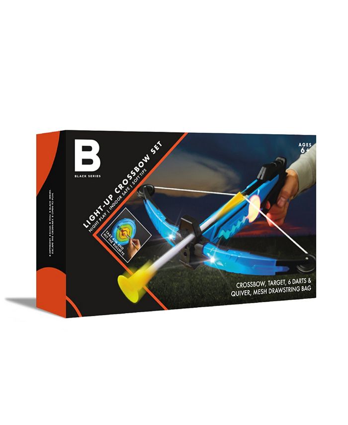 Black Series Light-Up Crossbow Set, LED Glow Archery Game - Macy's