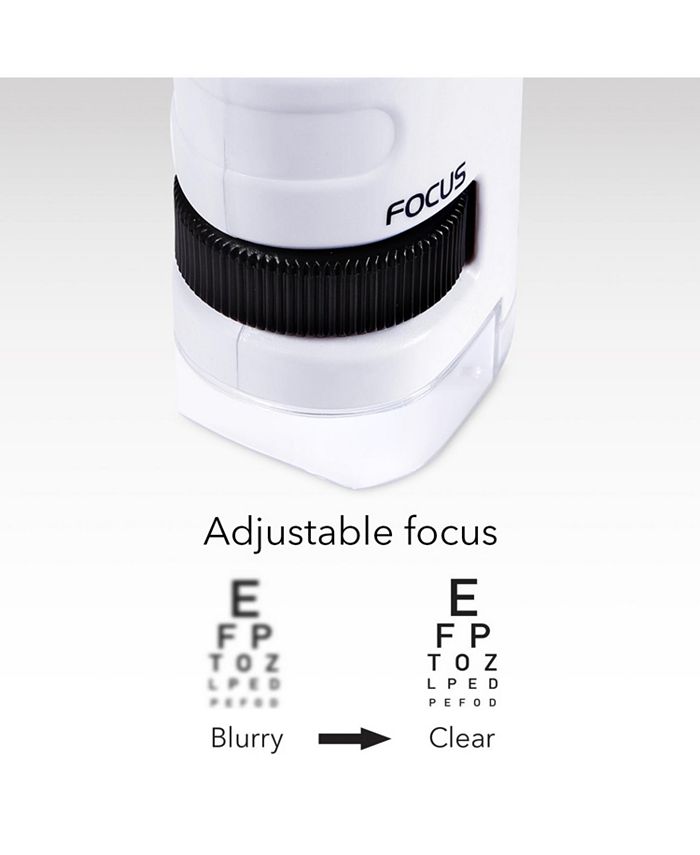 Dartwood Pocket Microscope - Mini Portable Microscope for Kids & Adults ...