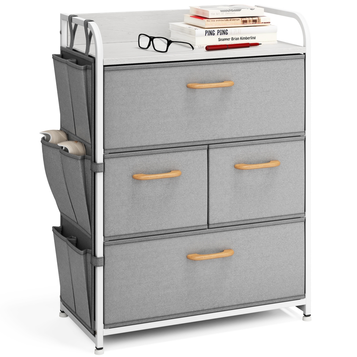 Click here for Heavy Duty Small 4 Drawer Fabric Dresser Organizer... prices