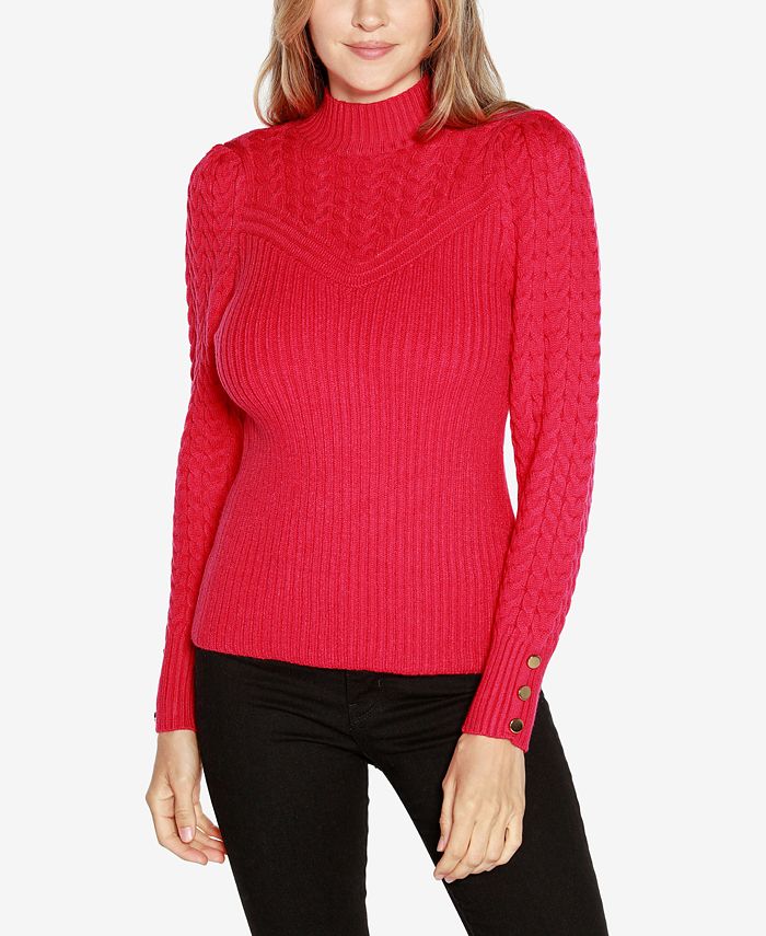 Belldini Black Label Women's Ribbed Sweater - Macy's