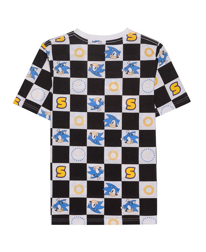 Hybrid Big Boys Sonic Checkerboard Graphic Short Sleeve T-shirt - Macy's